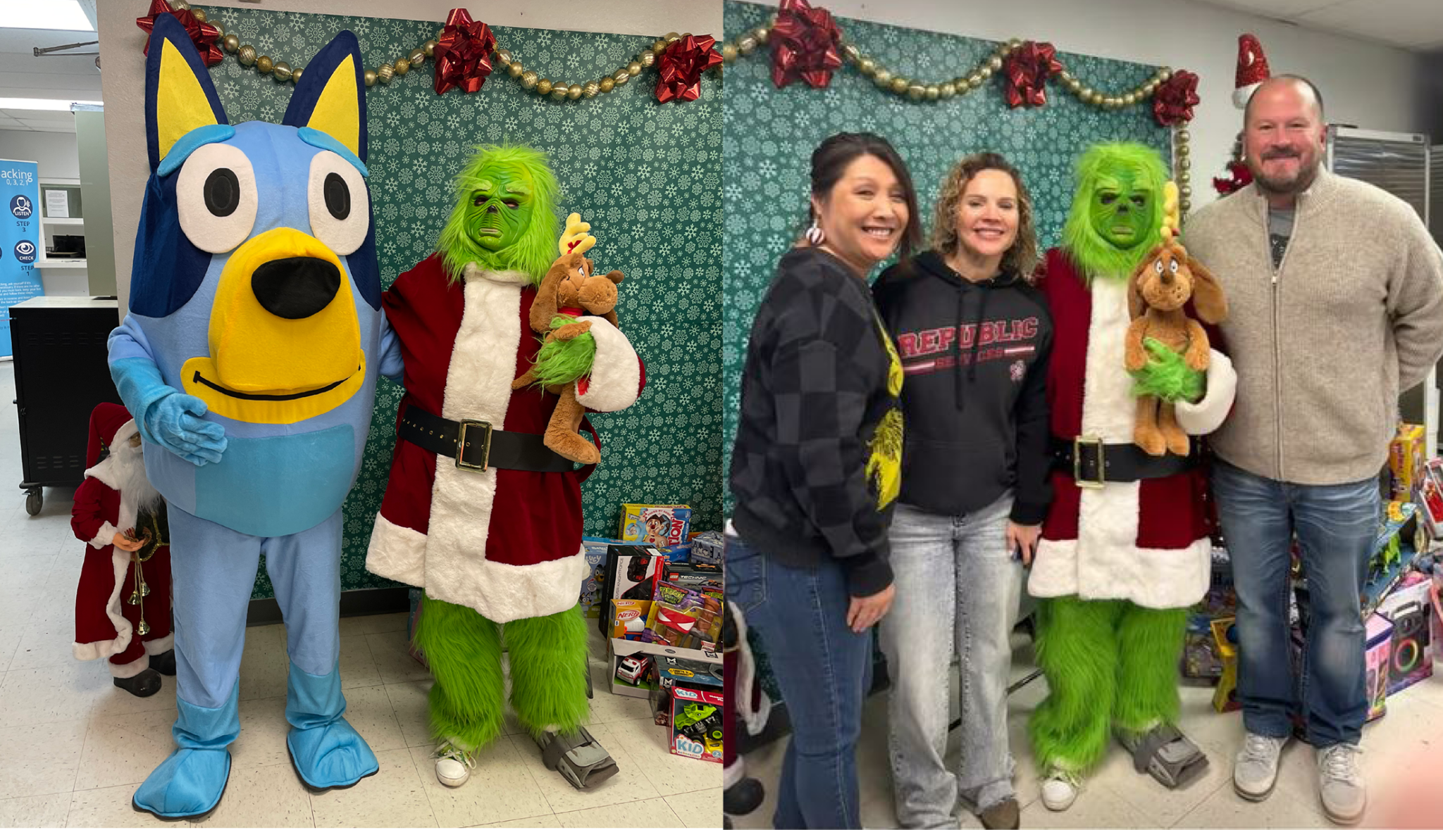 Bluey and the Grinch Make Appearance at Itasca Hauling Holiday ...