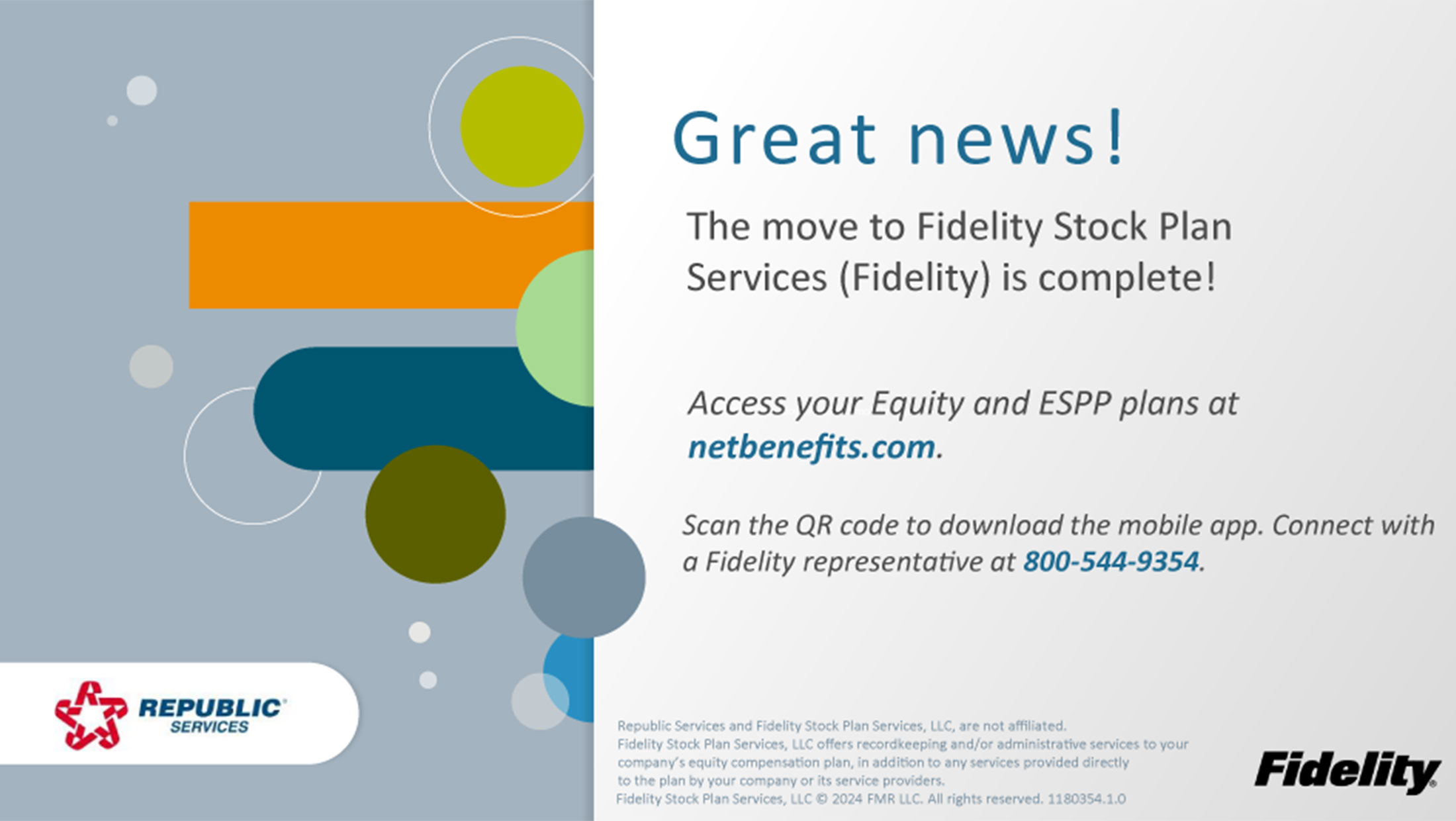 Equity and Employee Stock Purchase Plans Moved to Fidelity | Blue ...