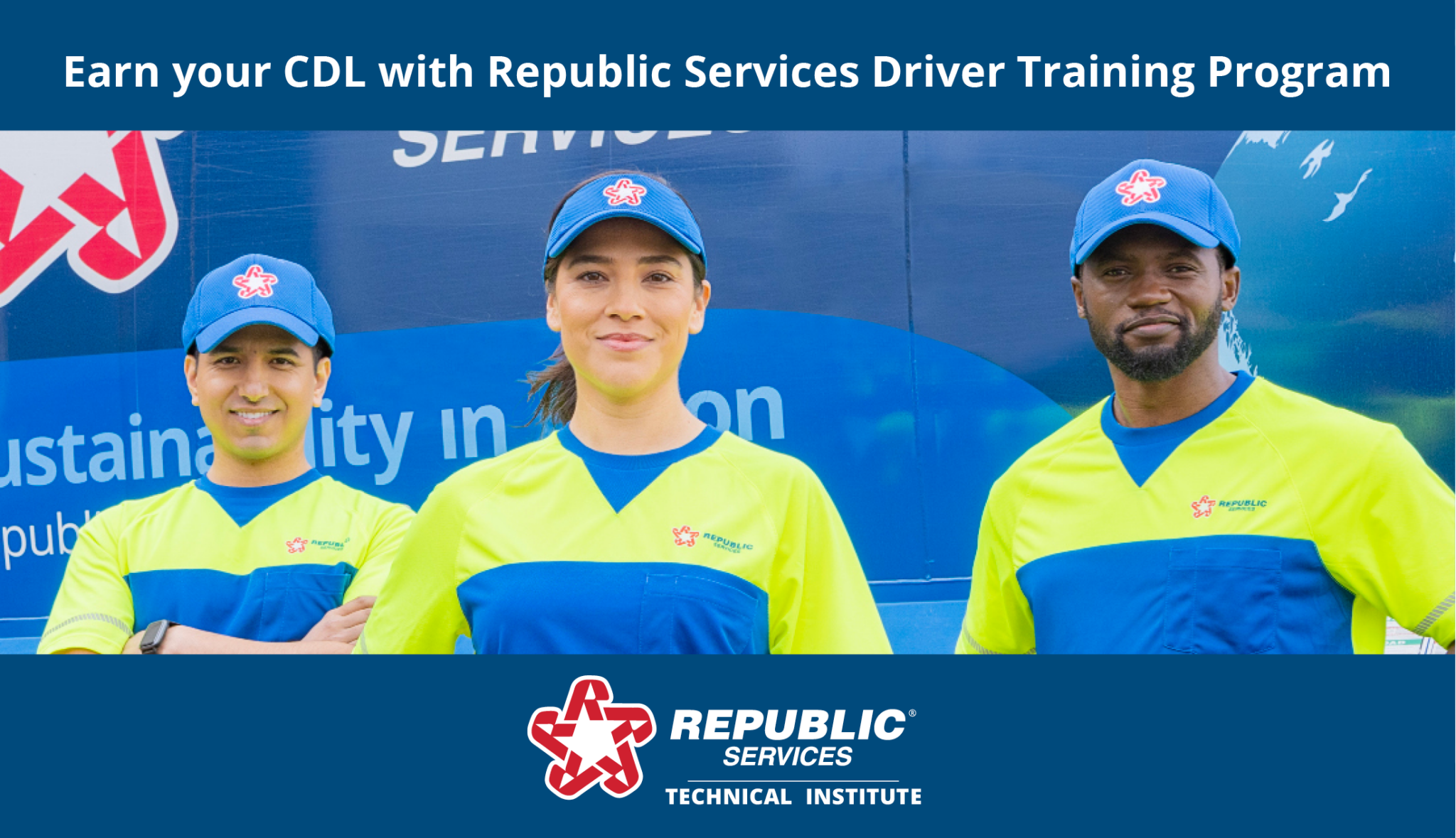 Hit the Road with Republic Services' CDL Program! | Blue Nation Online