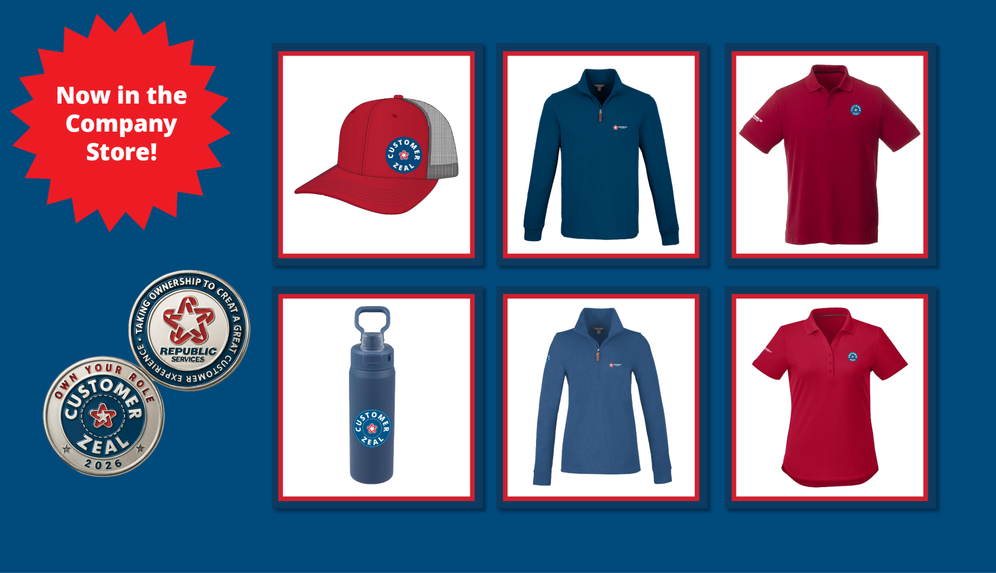 Customer Zeal Gear Now in Company Store! | Blue Nation Online